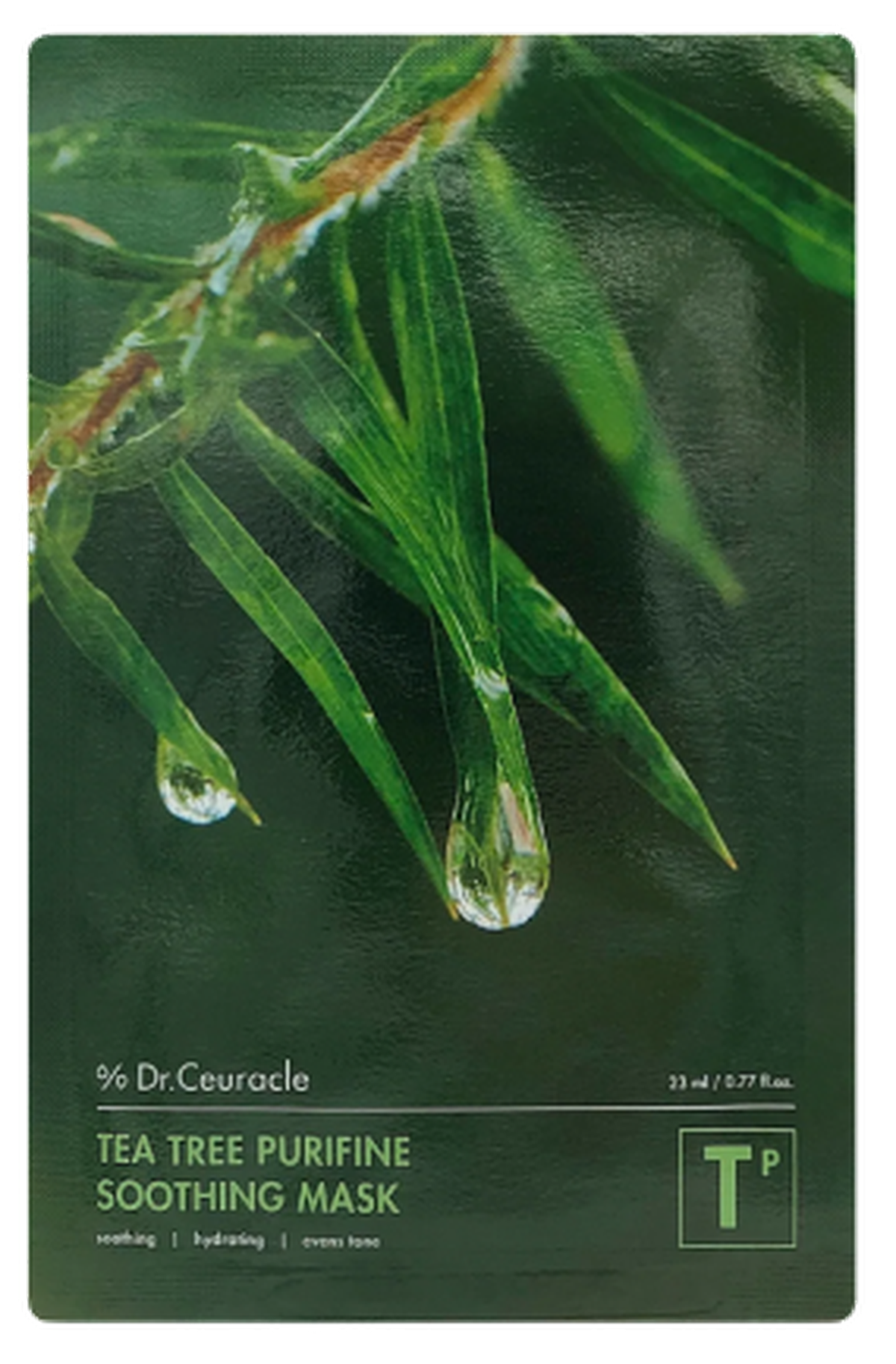 DR.CEURACLE Tea Tree Purifine sheet face mask, 1 pcs. | Mēness aptieka