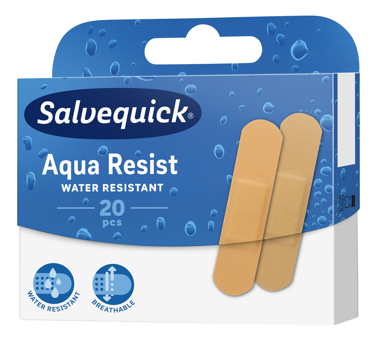 SALVEQUICK Aqua Resist bandage, 20 pcs. | Mēness aptieka