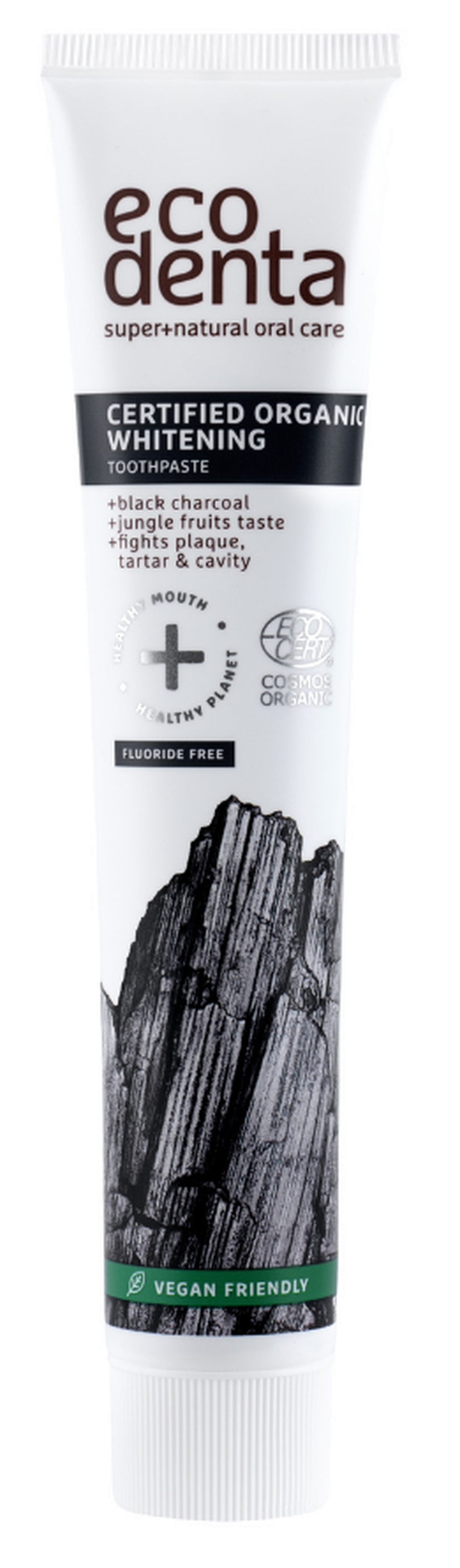 ECODENTA With Charcoal toothpaste, 75 ml | Mēness aptieka