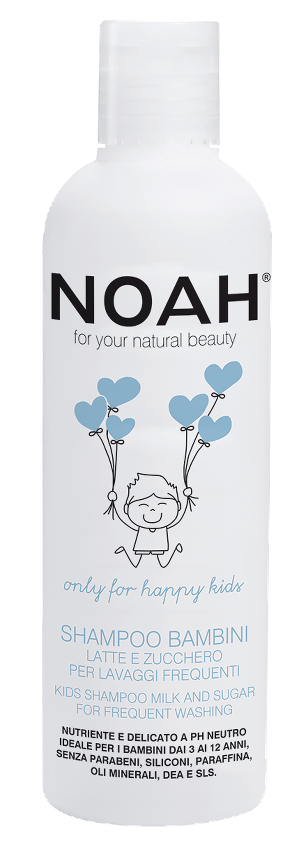 NOAH Kids Milk & Sugar Fequent shampoo, 250 ml | Mēness aptieka