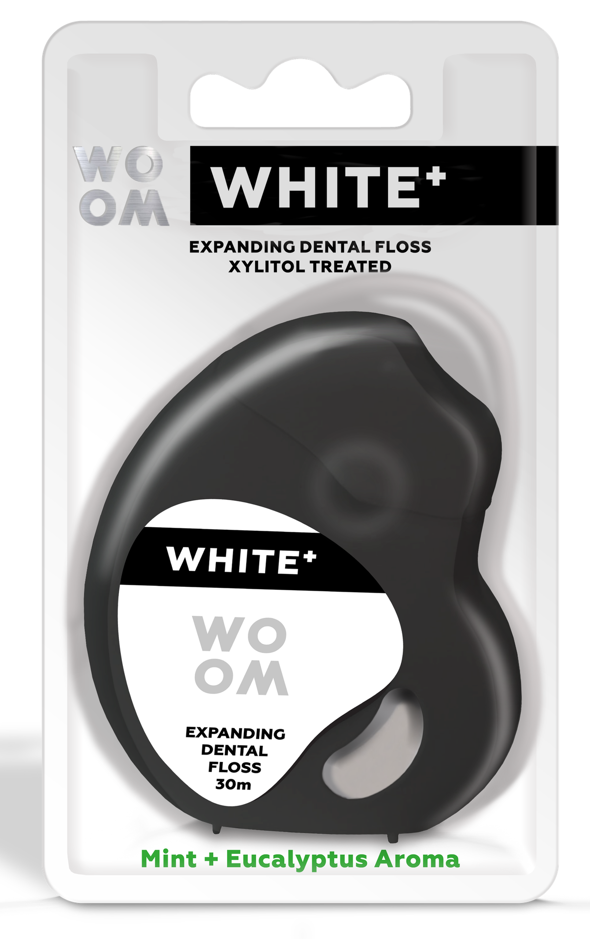 WOOM White + Expanding 30m dental floss, 1 pcs. | Mēness aptieka