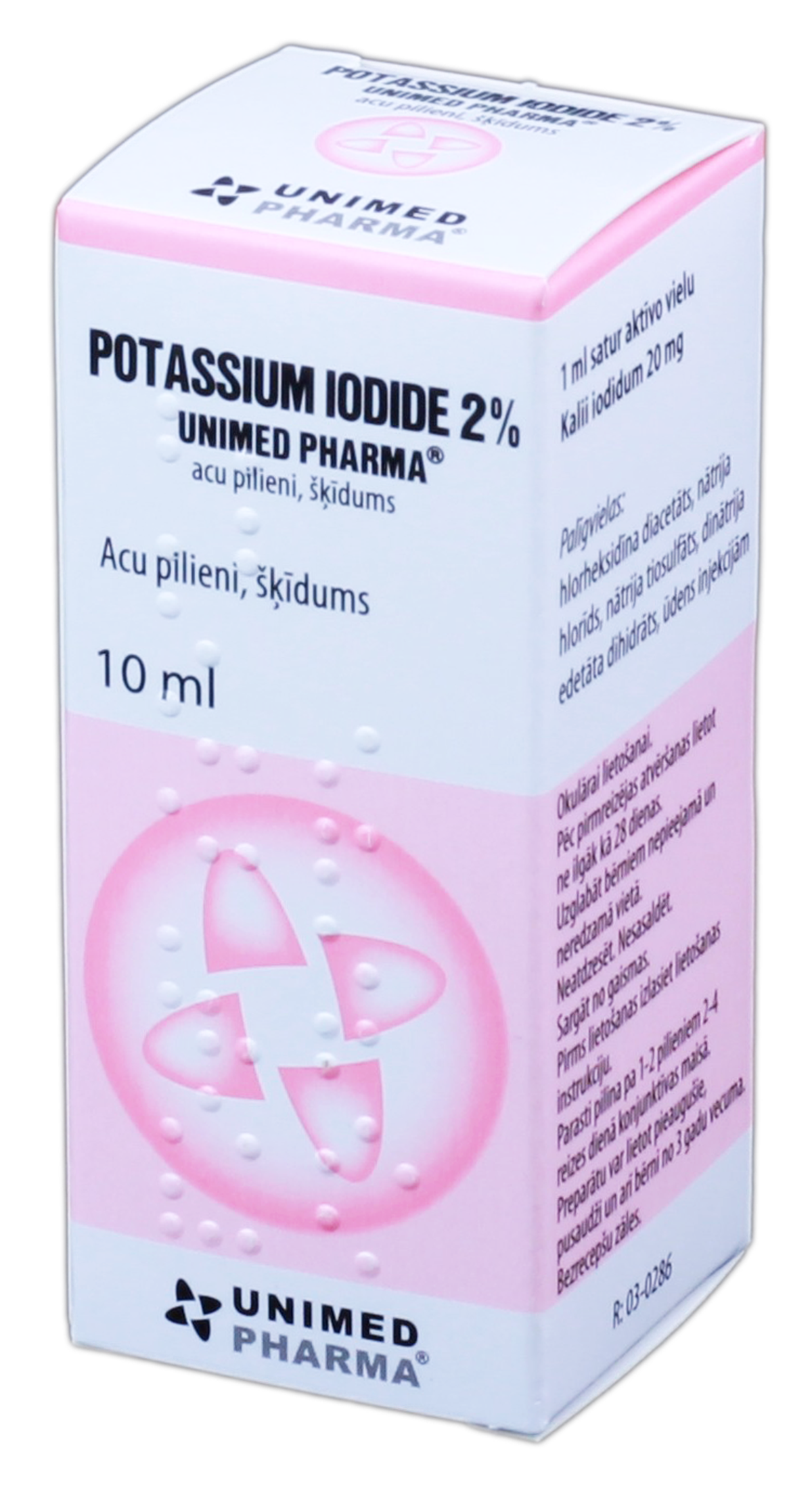 POTASSIUM IODIDE 2 % eye drops, 10 ml | Mēness aptieka