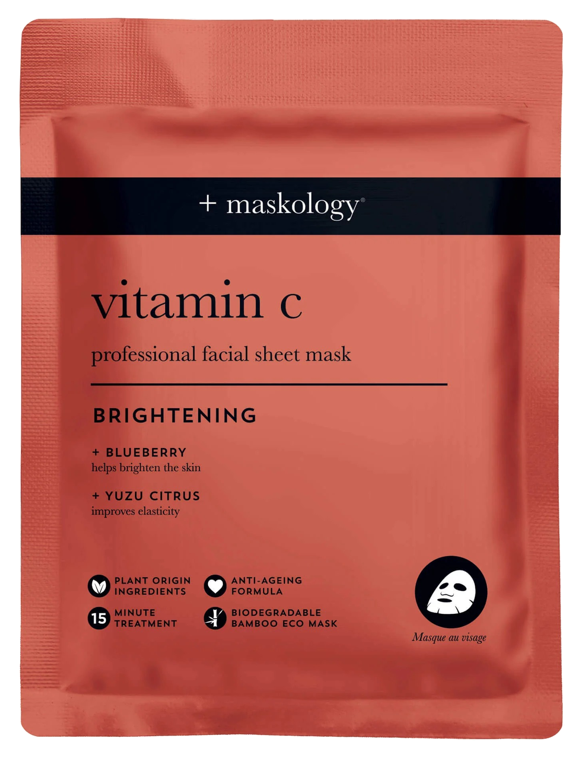 MASKOLOGY With Vitamin C facial mask, 22 ml | Mēness aptieka