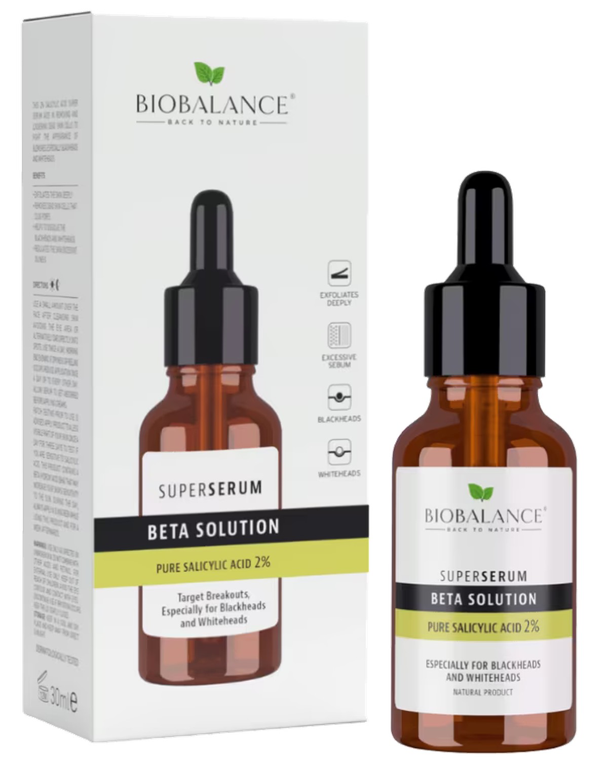 BIOBALANCE Beta Solution Pure Saliciylic Acid 2 % Super serum, 30 ml ...