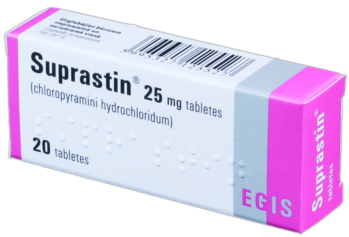 SUPRASTIN 25 mg pills, 20 pcs. | Mēness aptieka
