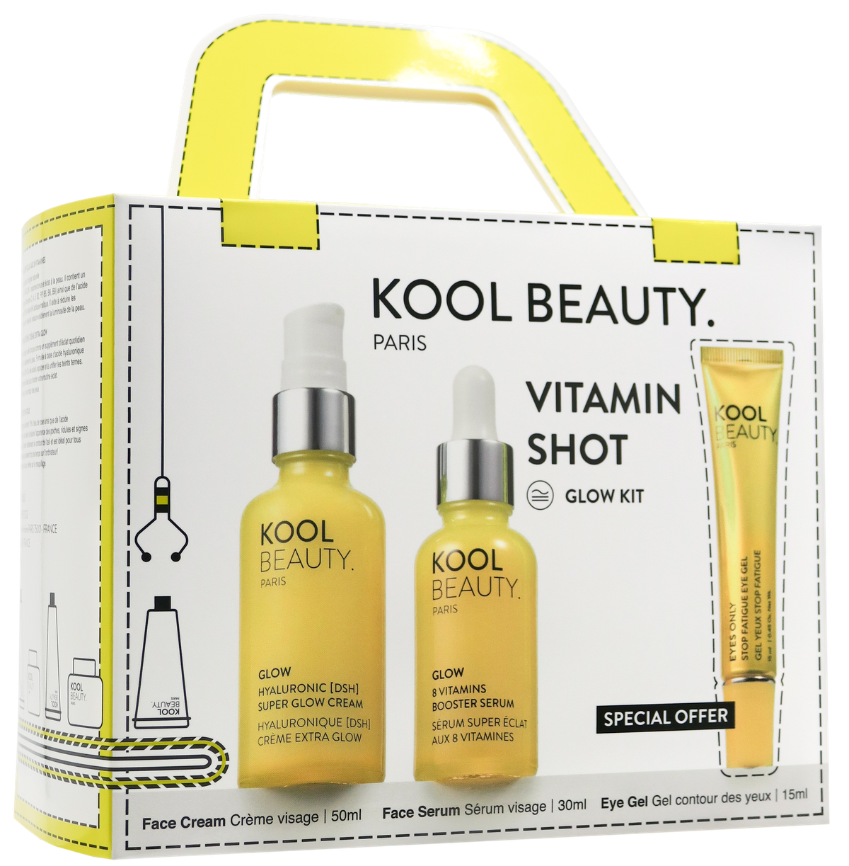 KOOL BEAUTY Vitamin Shot Glow komplekts, 1 gab. - Piegāde visā Latvijā ...