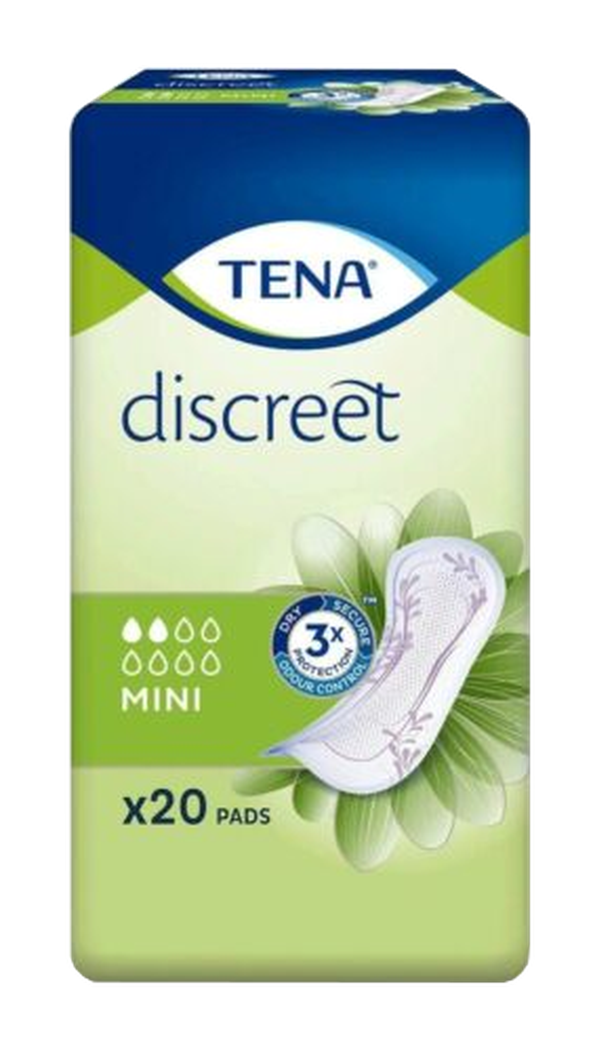 TENA Discreet Mini Pad urological pads, 20 pcs. | Mēness aptieka