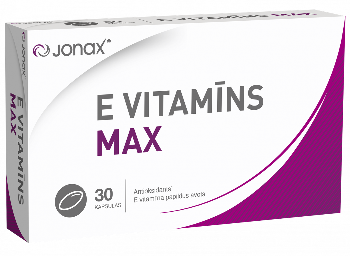 JONAX E Vitamin Max capsules, 30 pcs. | Mēness aptieka