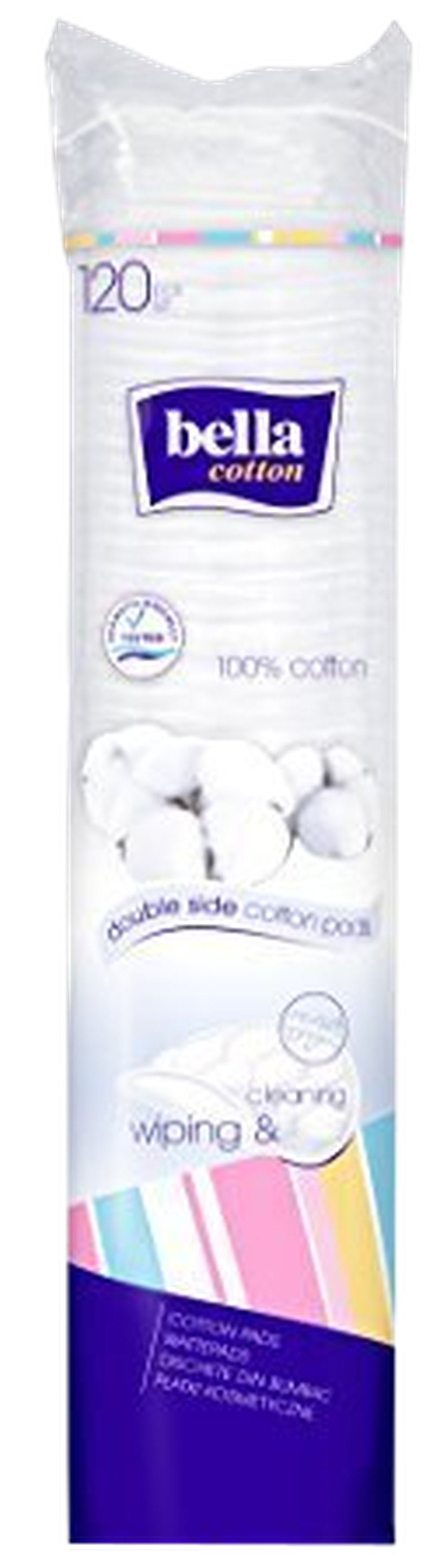 BELLA Cotton vates diski, 120 gab. - Piegāde visā Latvijā | Mēness aptieka