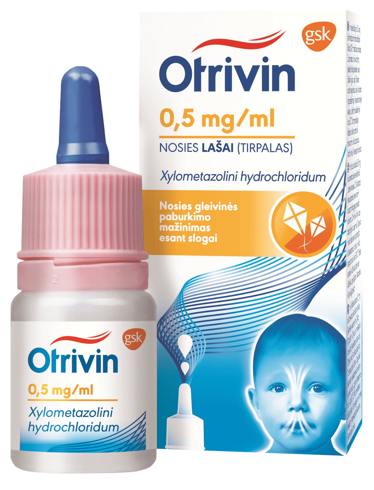 OTRIVIN 0,5 mg/ml nasal drops, 10 ml | Mēness aptieka