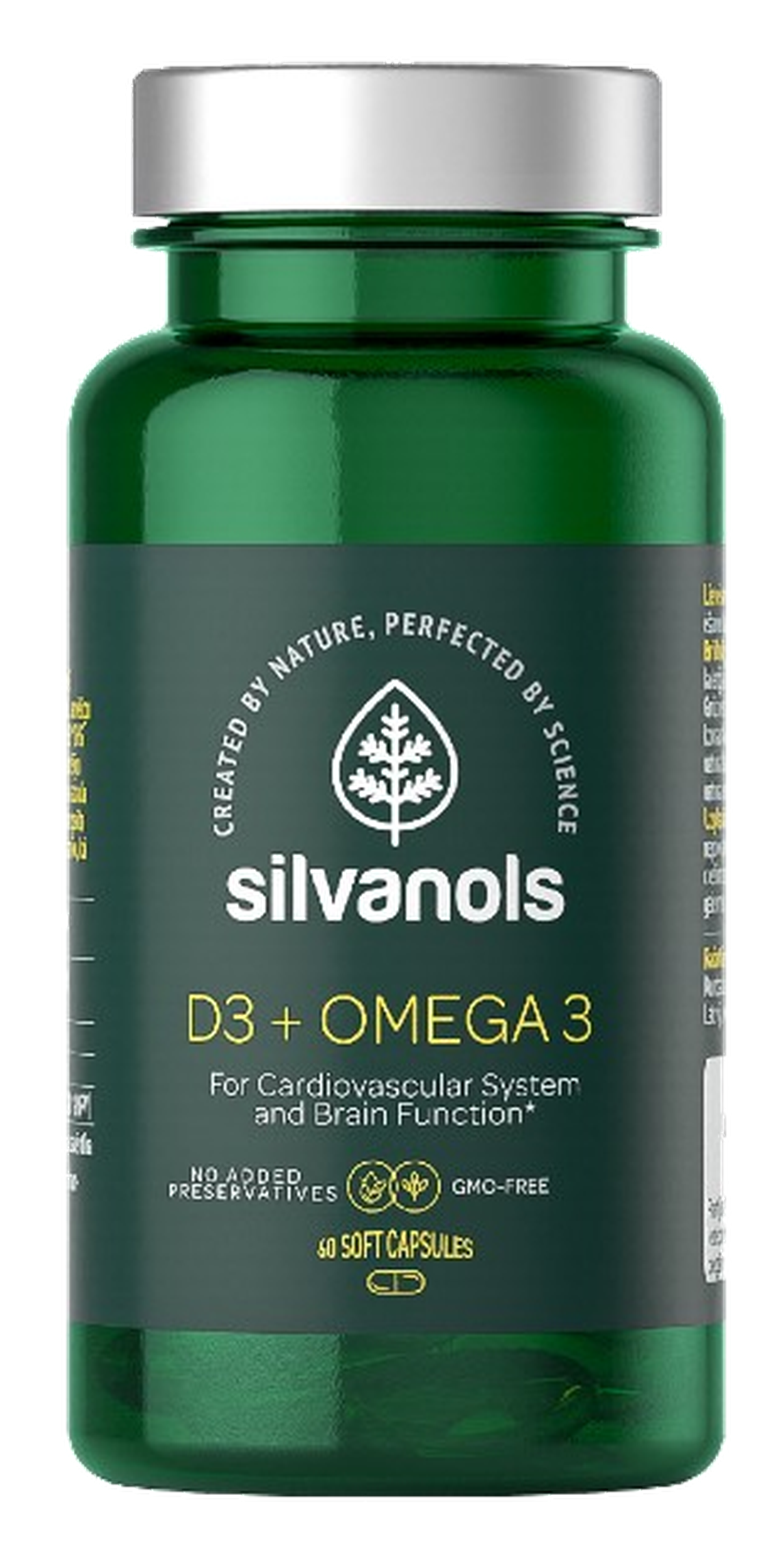 SILVANOLS Premium D3 Vitamīns + Omega3 kapsulas, 60 gab. - Piegāde visā ...