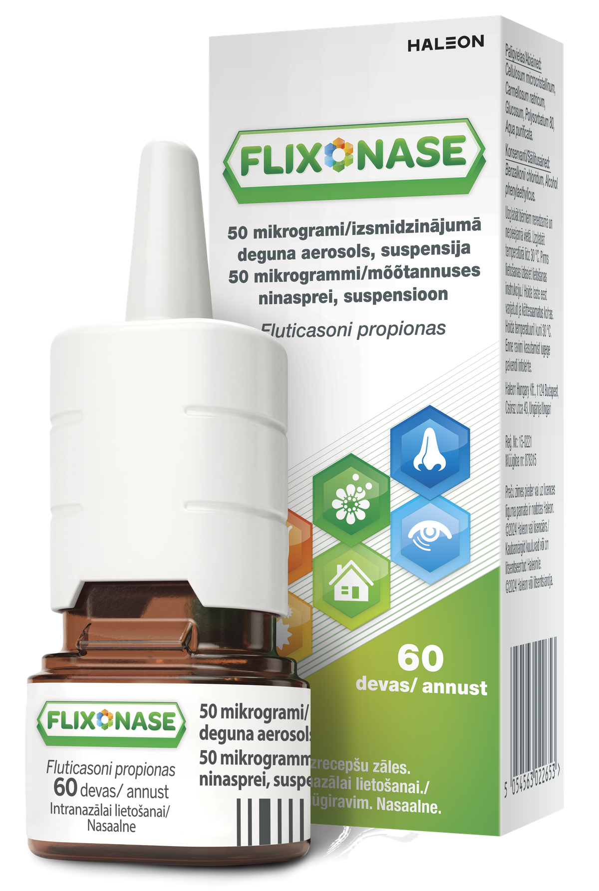 FLIXONASE nasal spray, 60 pcs. | Mēness aptieka