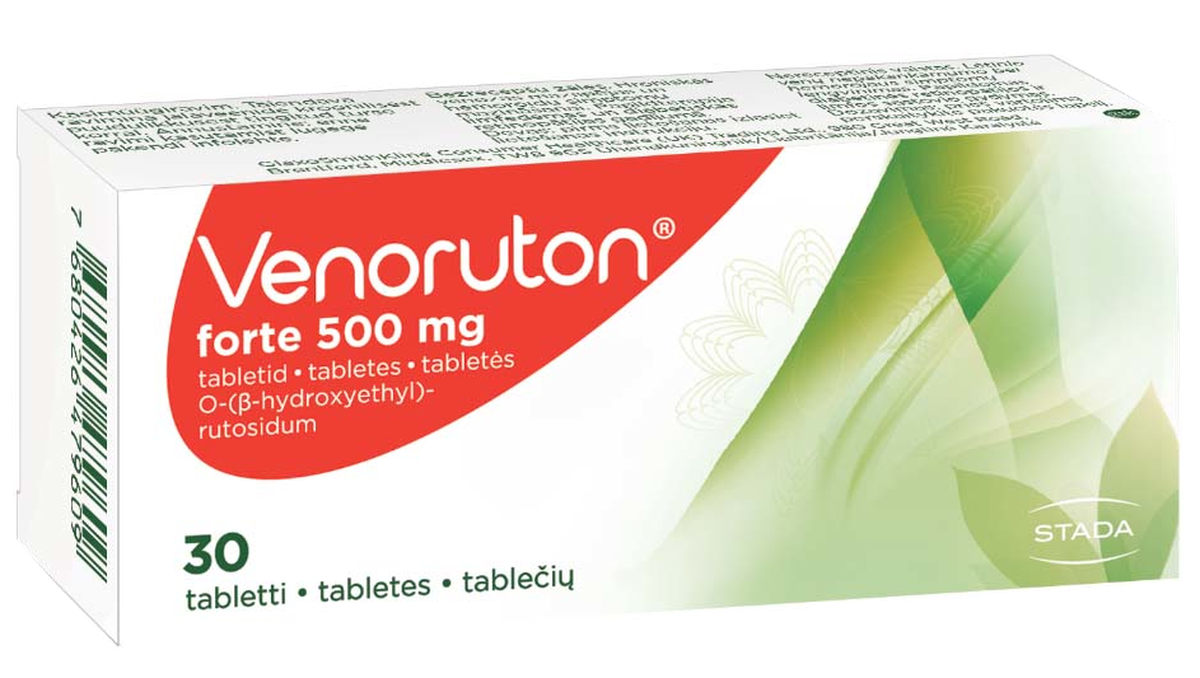 VENORUTON Forte 500 mg pills, 30 pcs. | Mēness aptieka