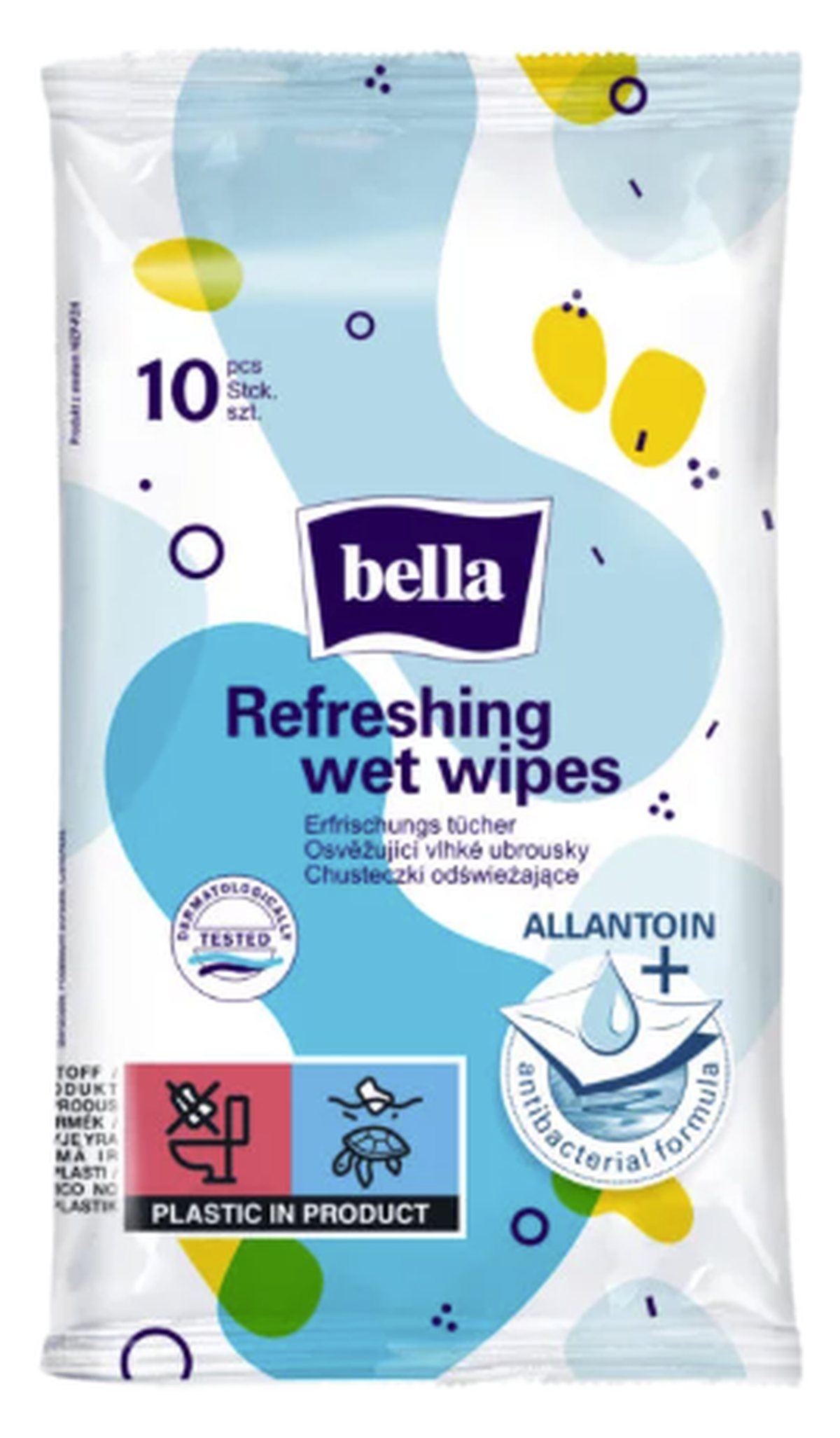 BELLA Refreshing wet wipes, 10 pcs. | Mēness aptieka