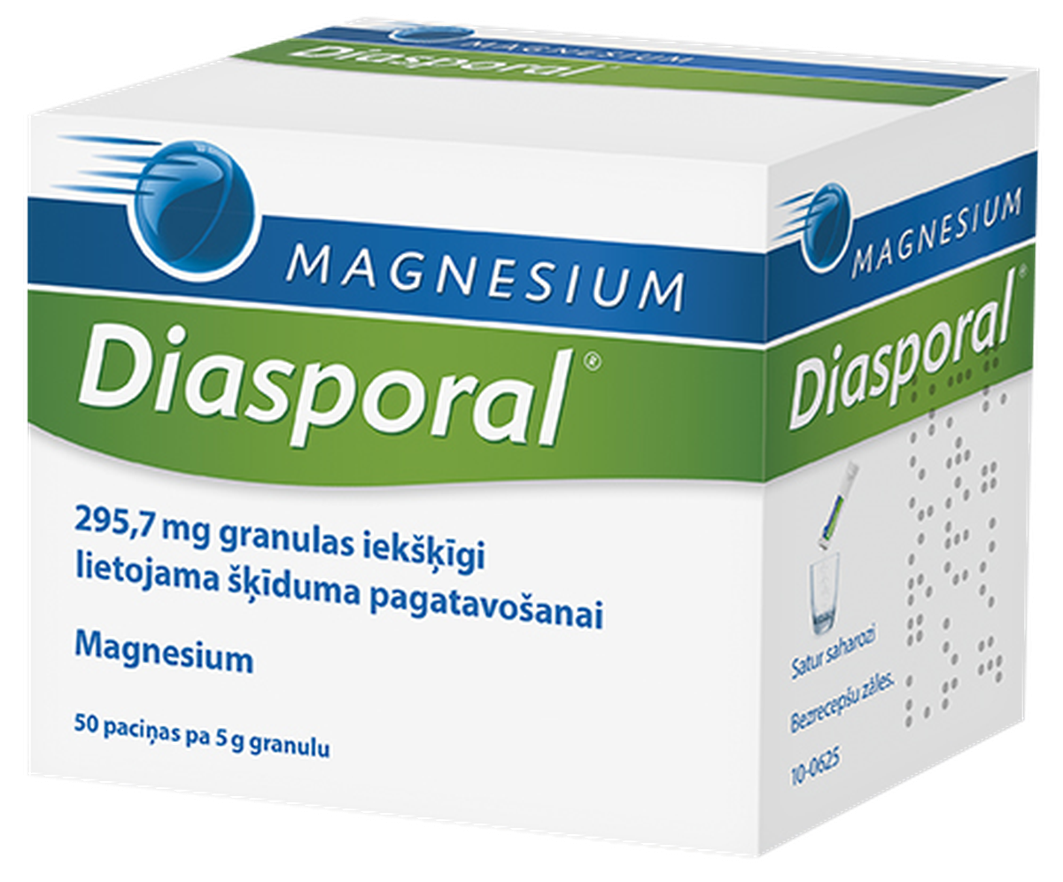 MAGNESIUM Diasporal 295,7 mg sachets, 50 pcs. | Mēness aptieka