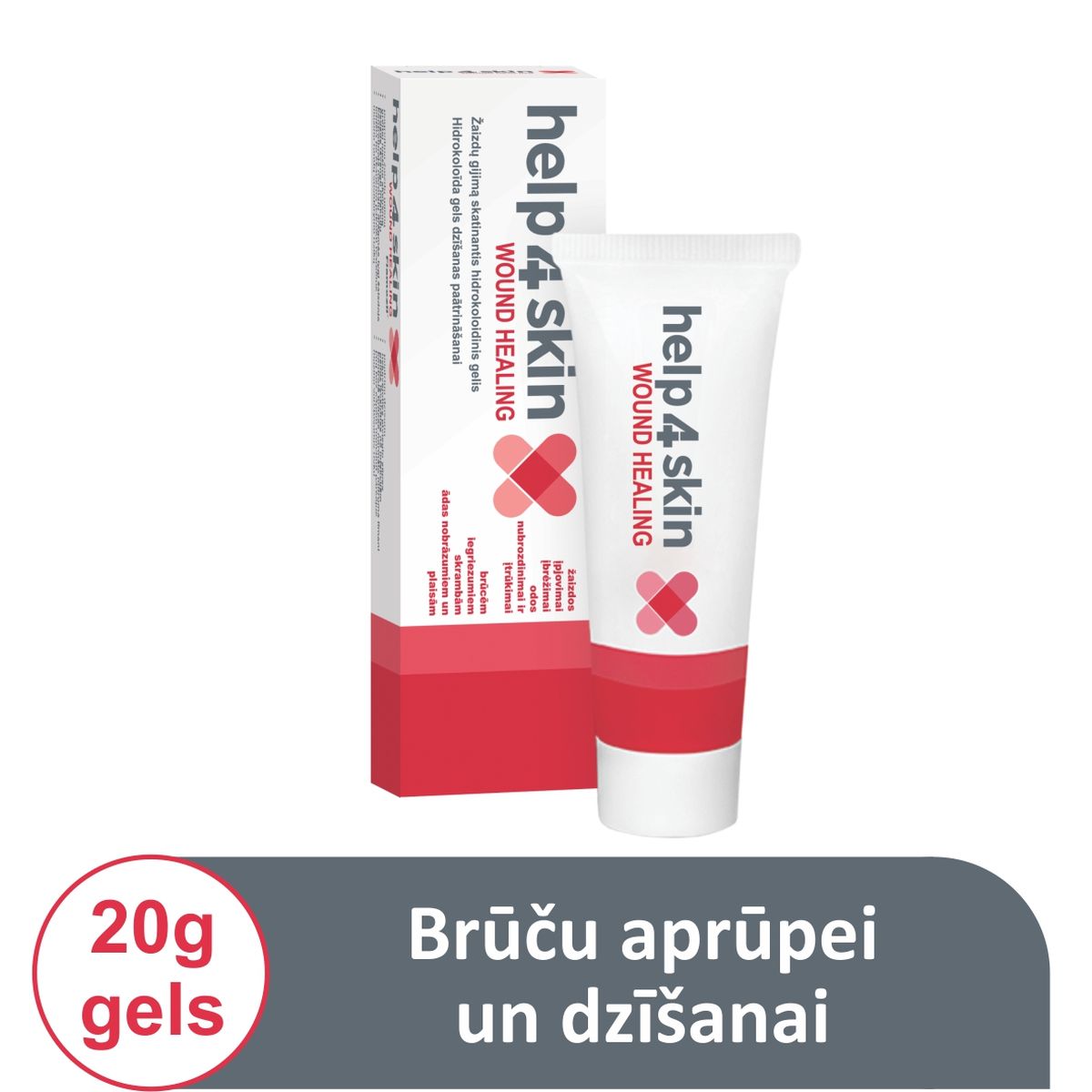 HELP4SKIN Wound Healing gel, 20 g | Mēness aptieka