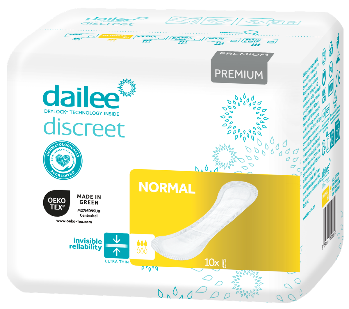 DAILEE Discreet Premium Slim Normal urological pads, 10 pcs. | Mēness ...