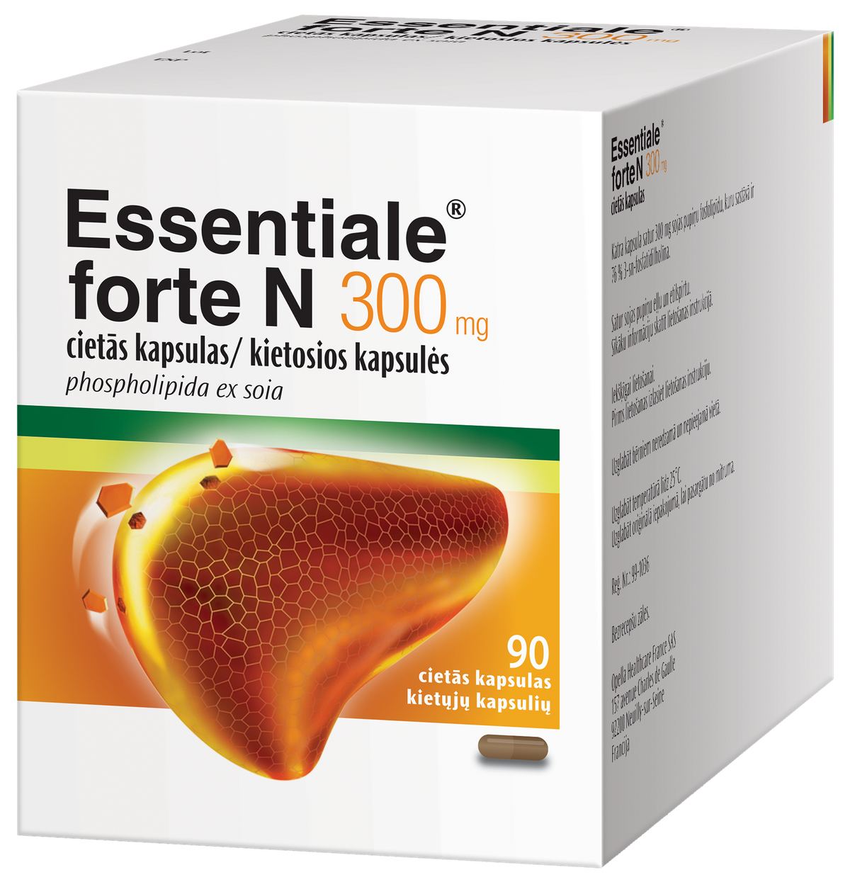 ESSENTIALE FORTE N 300 mg capsules, 90 pcs. | Mēness aptieka