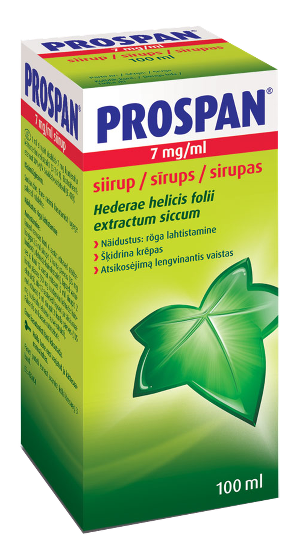 PROSPAN 7 mg/ml syrup, 100 ml | Mēness aptieka