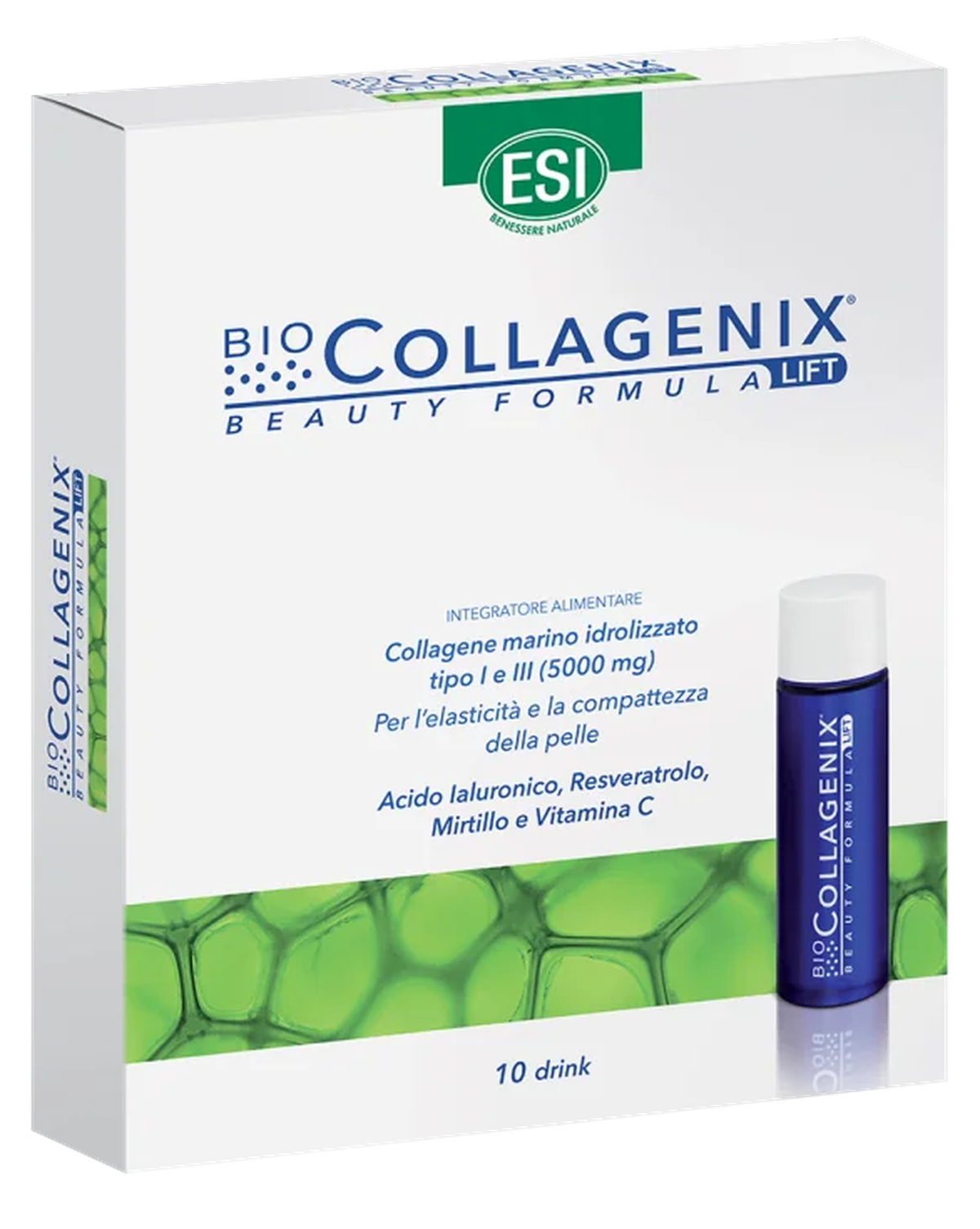 ESI Bio Collagenix Collagen drink 30 ml pudelītes, 10 gab. - Piegāde ...