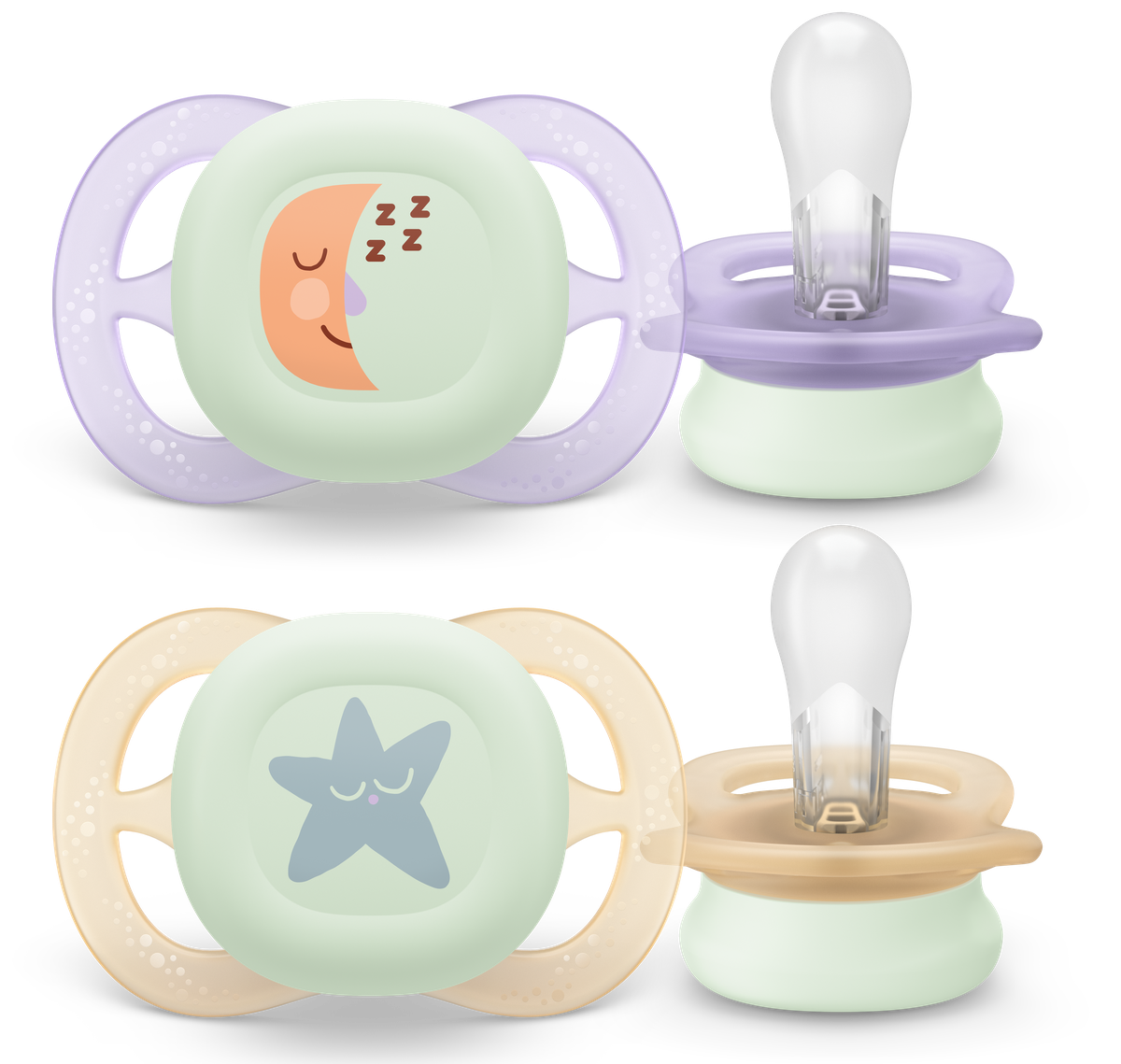 PHILIPS Avent Ultra Start (0-2 m.) soother, 2 pcs. | Mēness aptieka