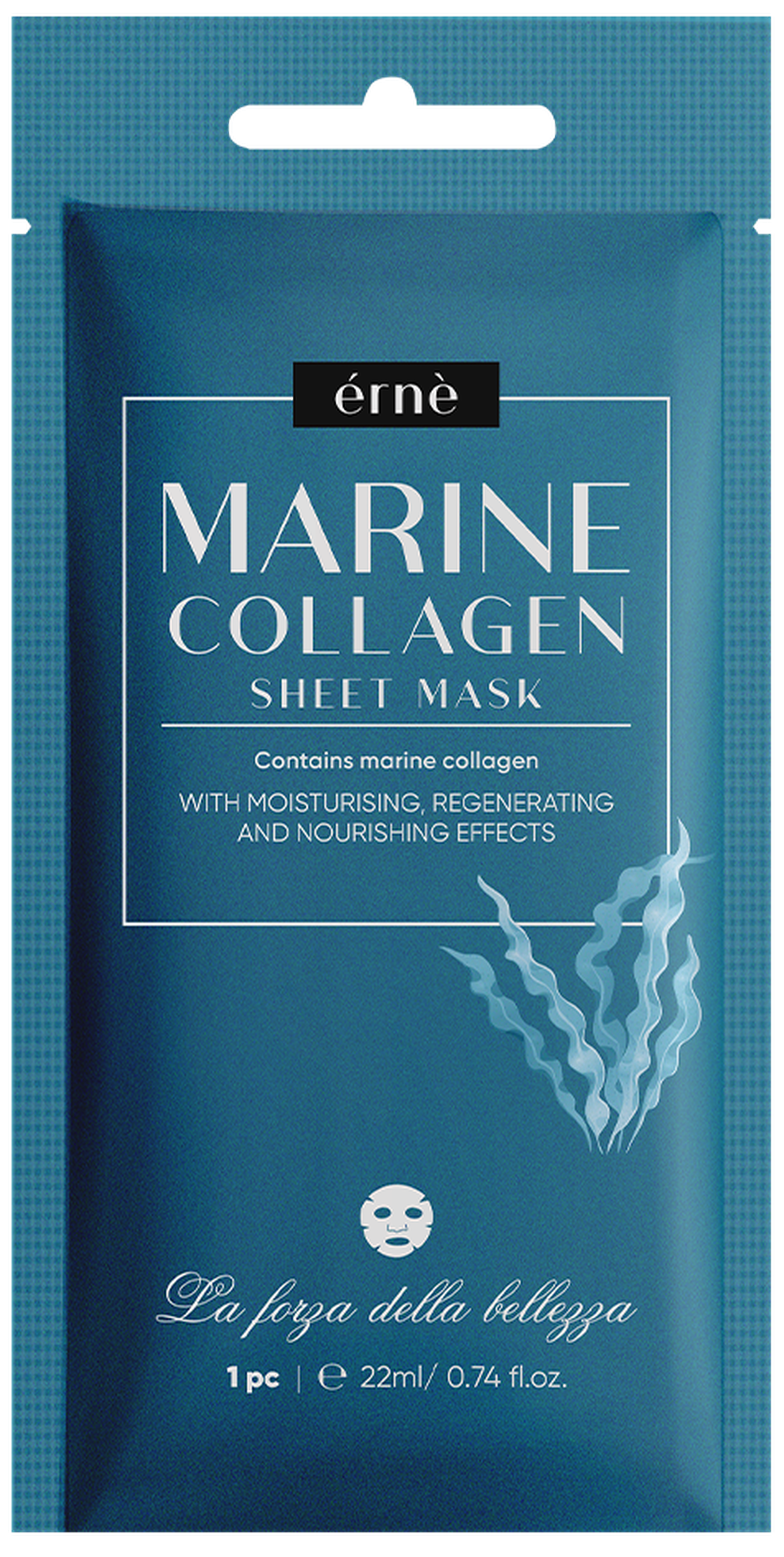 ERNE Marine Collagen auduma sejas maska, 22 ml - Piegāde visā Latvijā ...