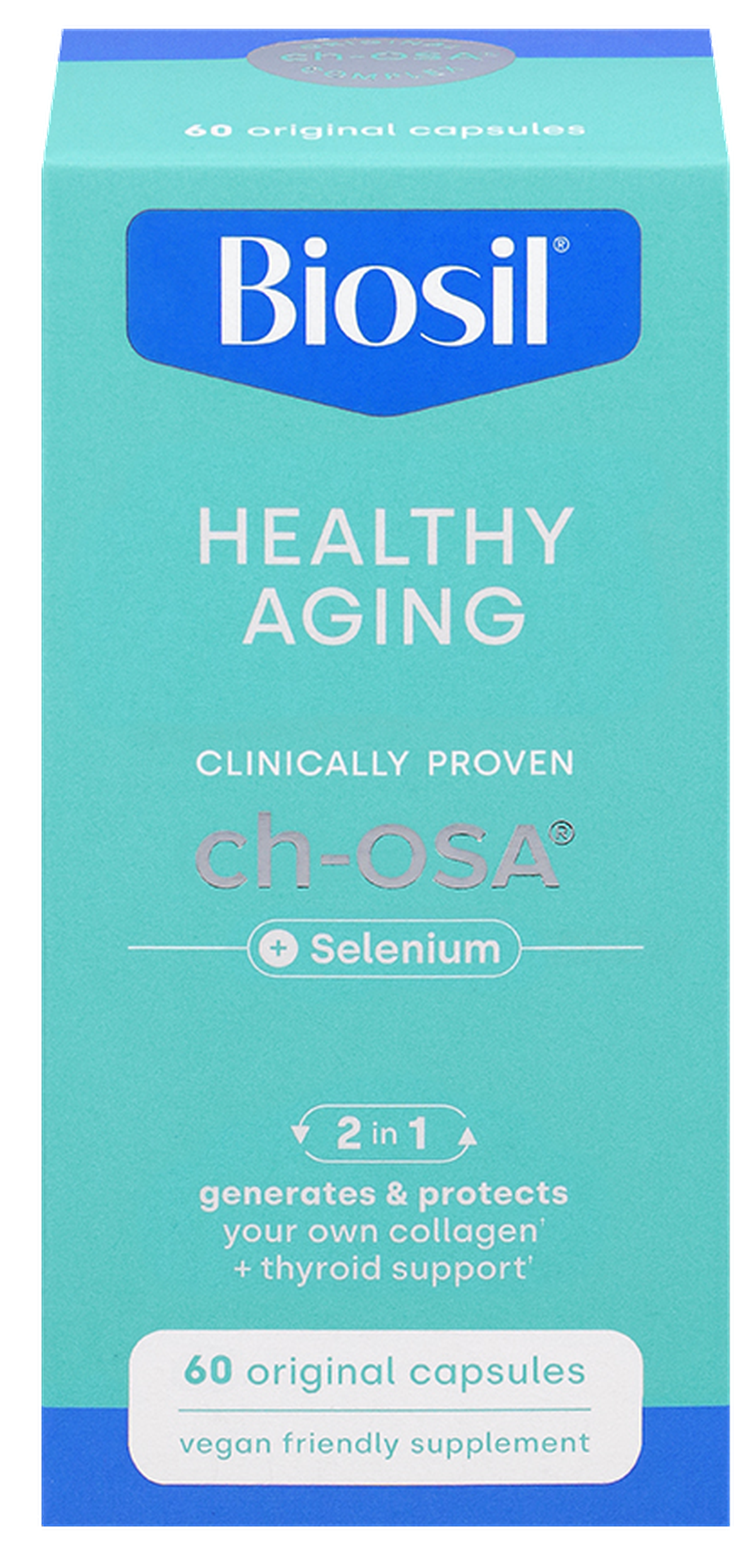 BIOSIL Healthy Aging + Selenium capsules, 60 pcs. | Mēness aptieka