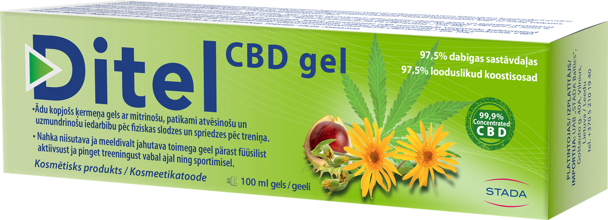 DITEL Cbd gels, 100 g - Piegāde visā Latvijā | Mēness aptieka