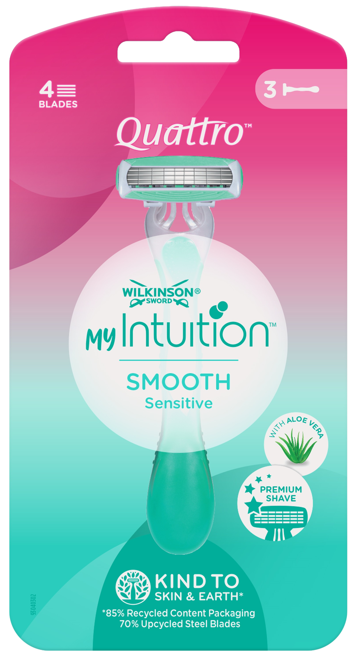 WILKINSON SWORD Quattro For Women Sensitive Comfort disposable razors ...