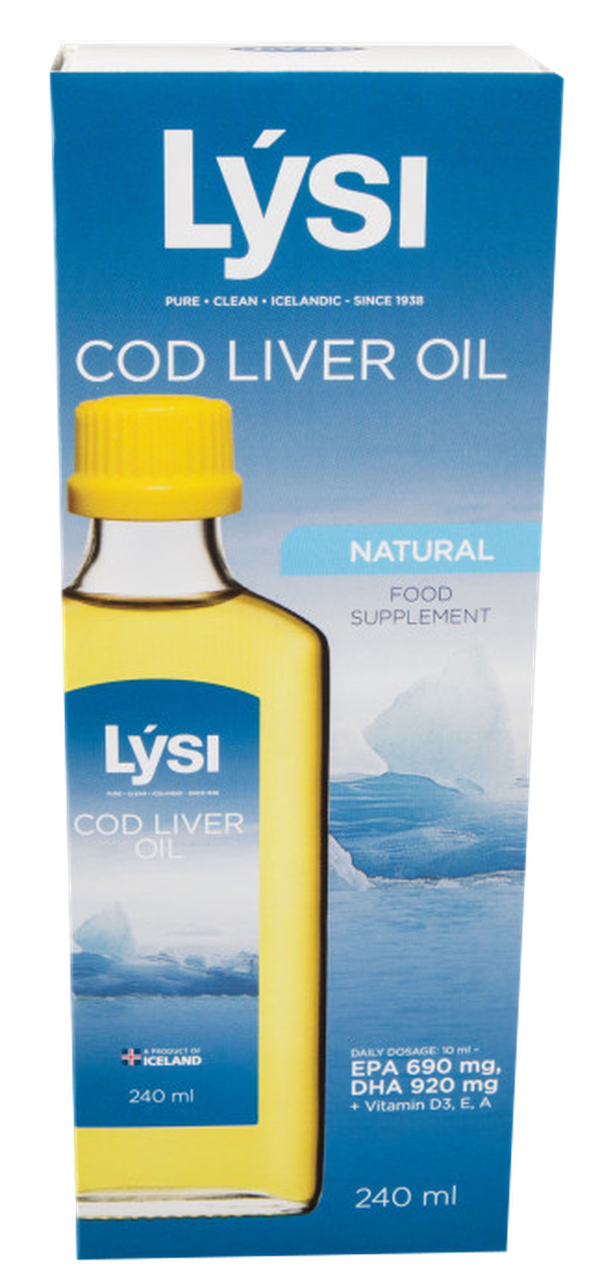LYSI Cod Liver oil, 240 ml | Mēness aptieka