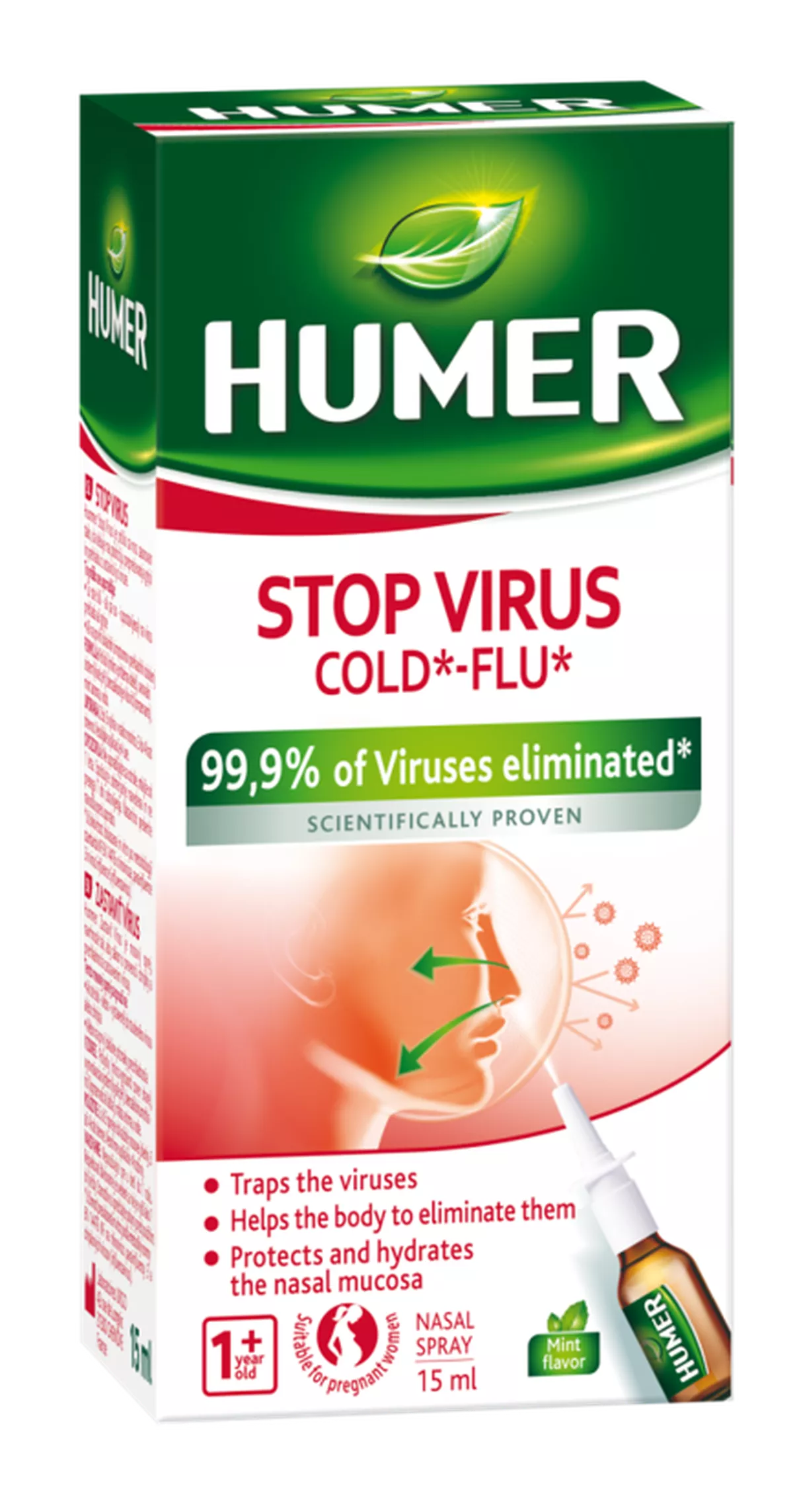 HUMER STOP VIRUS nasal spray, 15 ml | Mēness aptieka