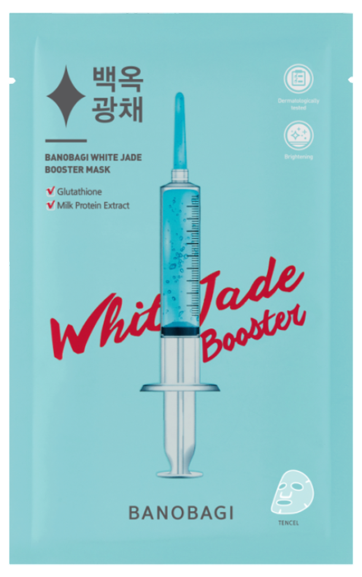 BANOBAGI Booster White Jade sheet face mask, 1 pcs. | Mēness aptieka