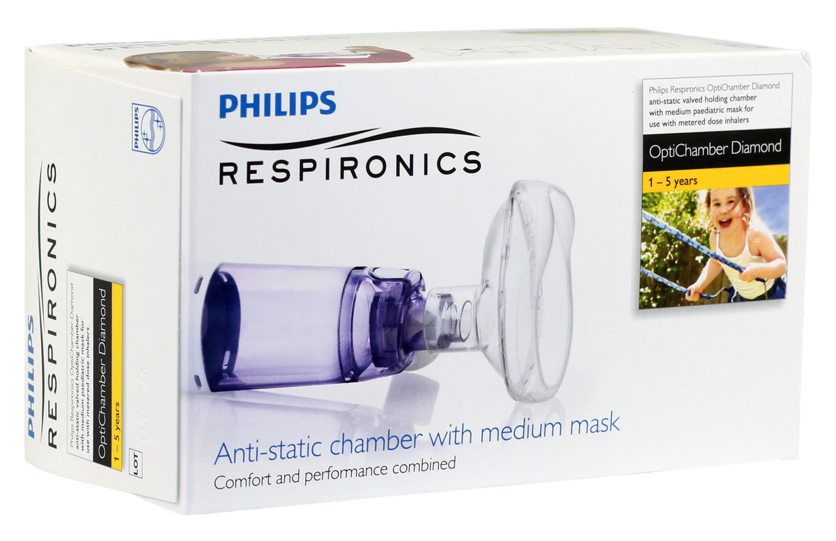 PHILIPS Respironics OptiChamber Diamond chamber, 1 pcs. | Mēness aptieka