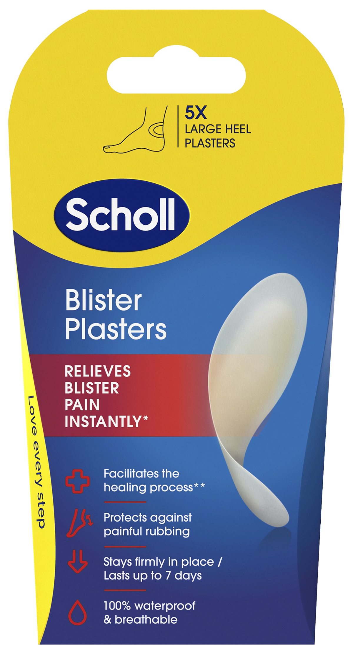 SCHOLL Blister Plasters (large) blister patches, 5 pcs. | Mēness aptieka