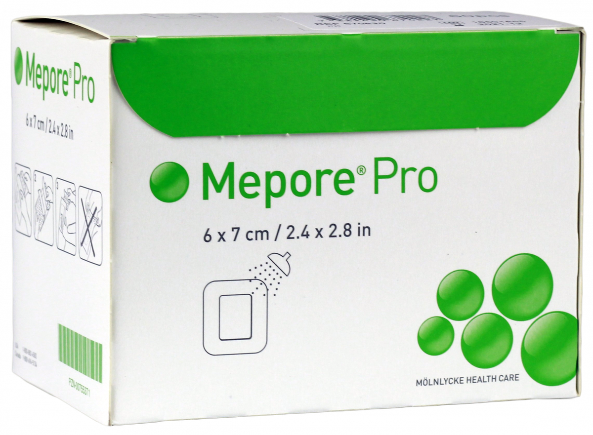 MEPORE 6x7 cm bandage, 60 pcs. | Mēness aptieka