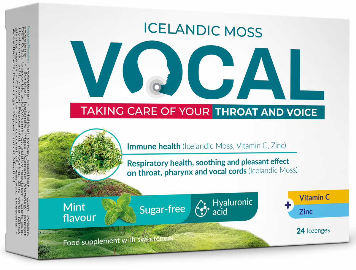 VOCAL Ha Mint Flavour lozenges, 24 pcs. | Mēness aptieka