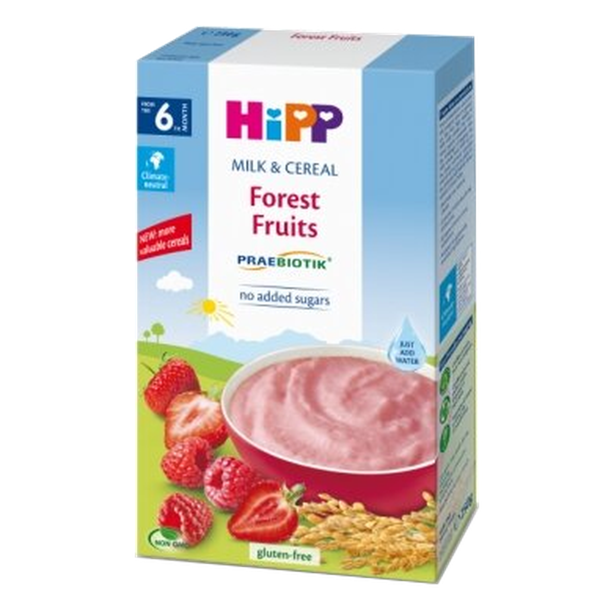 HIPP Milk & Cereal Forest Fruits (6+) porridge, 250 g | Mēness aptieka