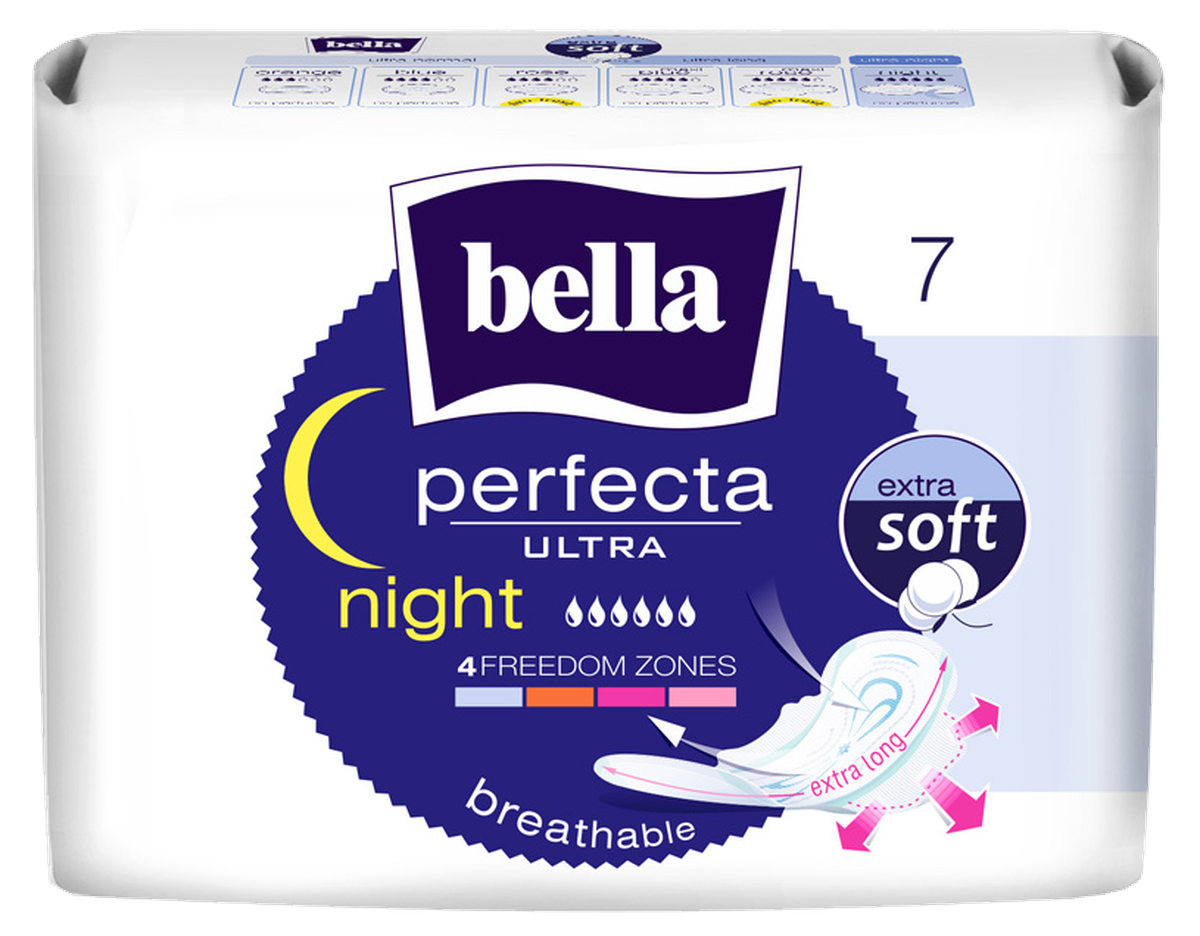 BELLA Ultra Night Extra Soft pads, 7 pcs. | Mēness aptieka