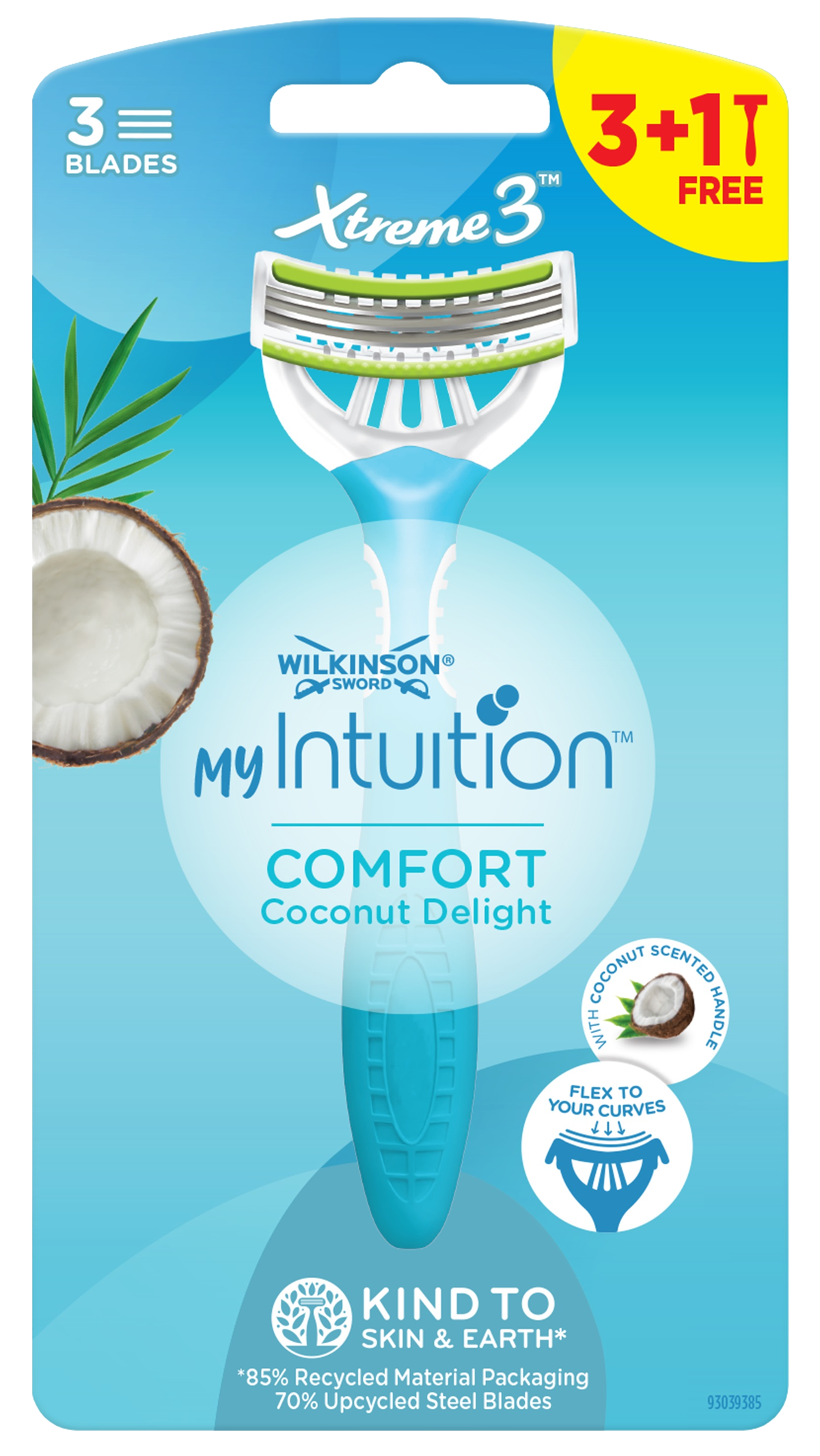 WILKINSON SWORD MyIntuition Comfort Coconut Delight Xtreme 3 disposable ...