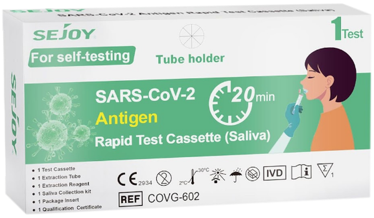SEJOY SARS-CoV-2 Antigen (saliva) test, 1 pcs. | Mēness aptieka