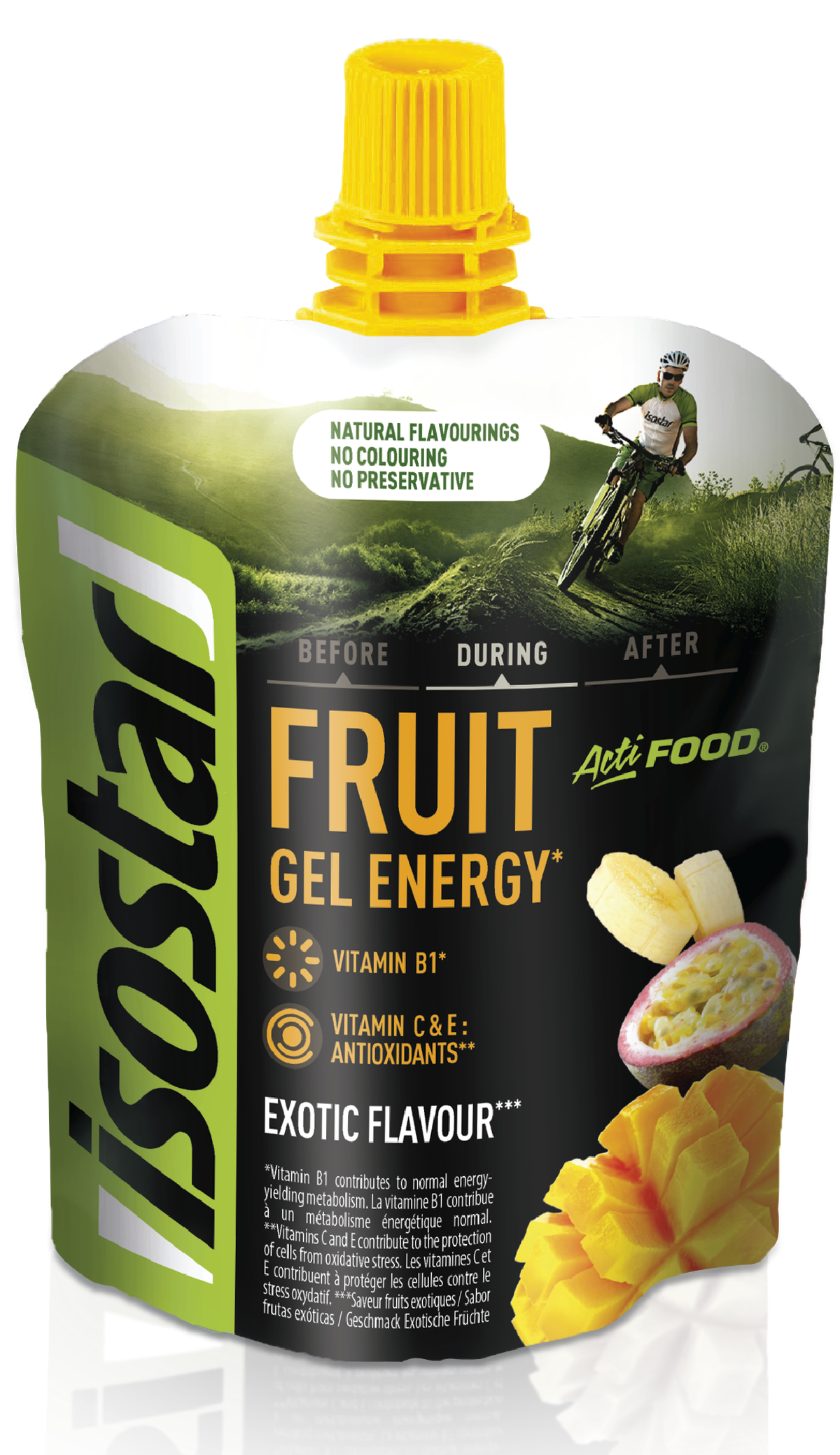 ISOSTAR Actifood Exotic Fruit Gel Energy želeja, 90 g - Piegāde visā ...