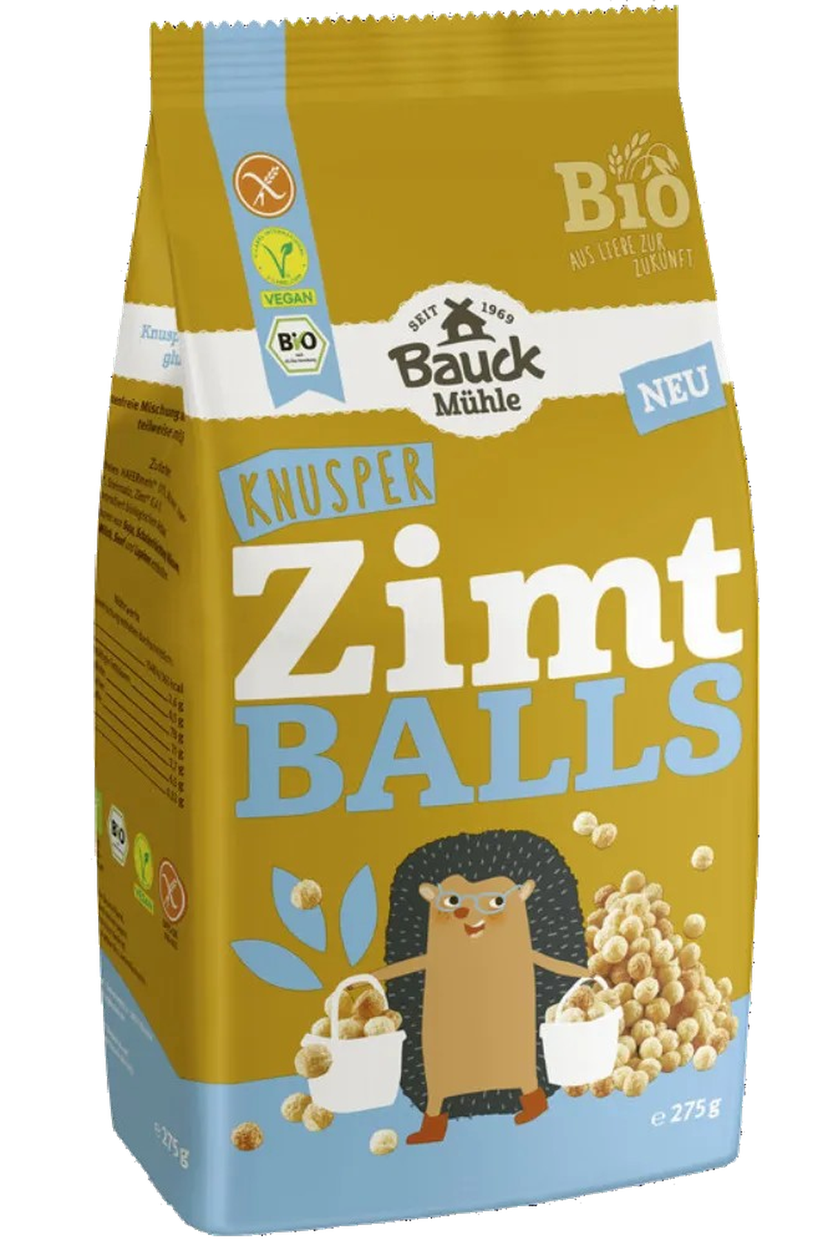 BAUCK HOF Organic Crispy Cinnamon Balls balls, 275 g | Mēness aptieka