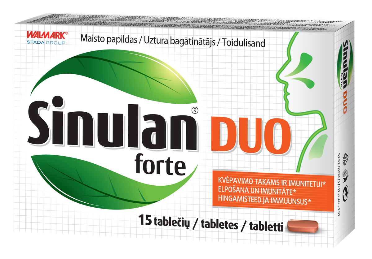 SINULAN Duo Forte tablets, 15 pcs. | Mēness aptieka