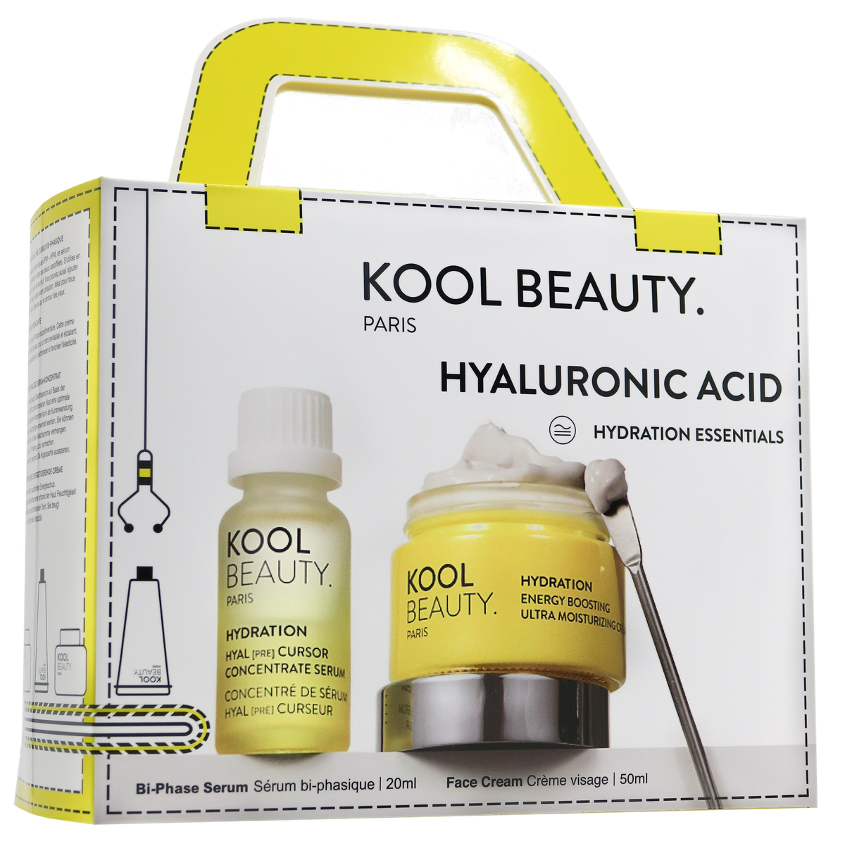 KOOL BEAUTY Hyaluronic Acid Hydration Essentials set, 1 pcs. | Mēness ...