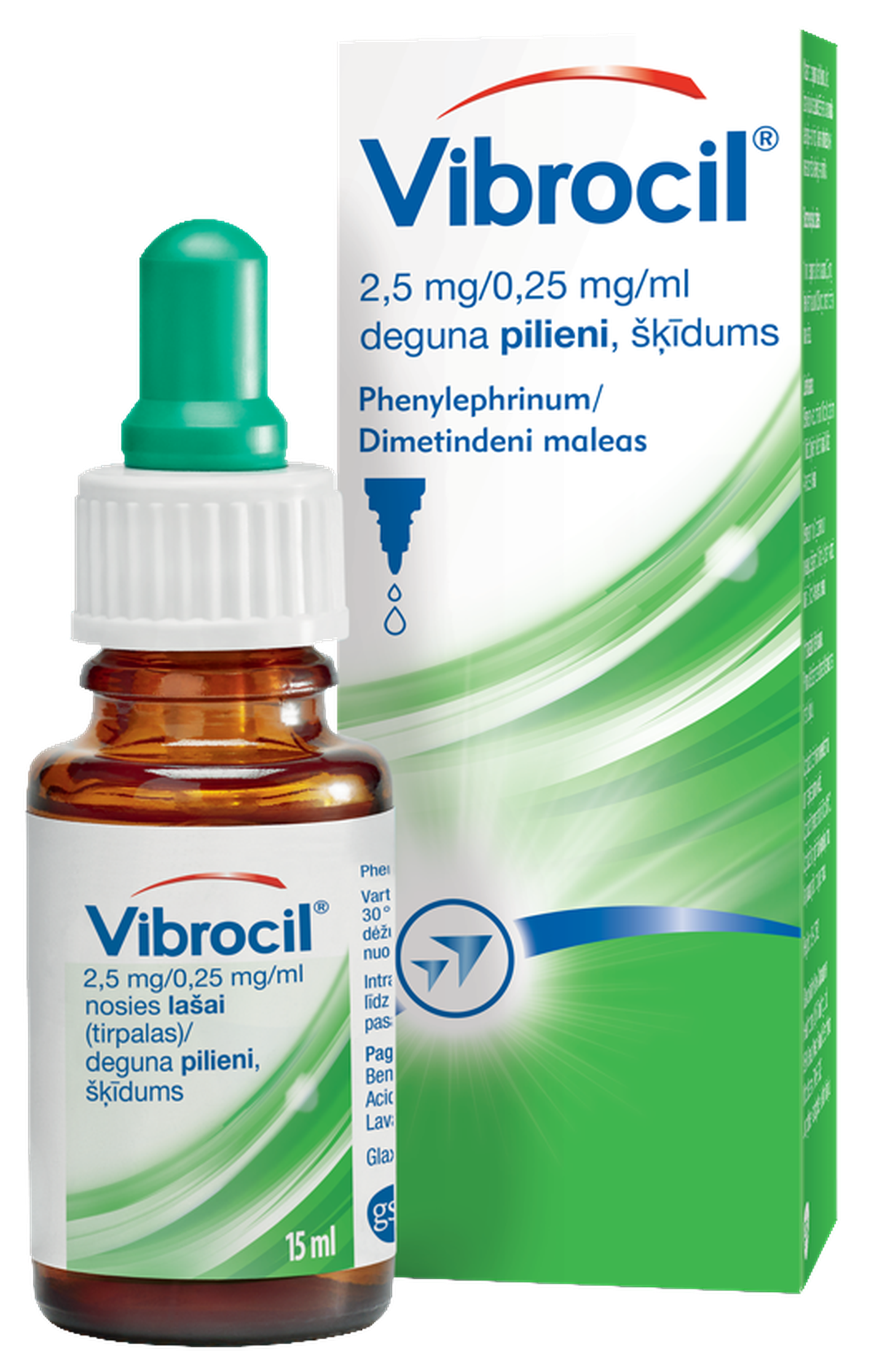 VIBROCIL 2,5mg/0,25mg/ml pilieni, 15 ml - Piegāde visā Latvijā | Mēness ...