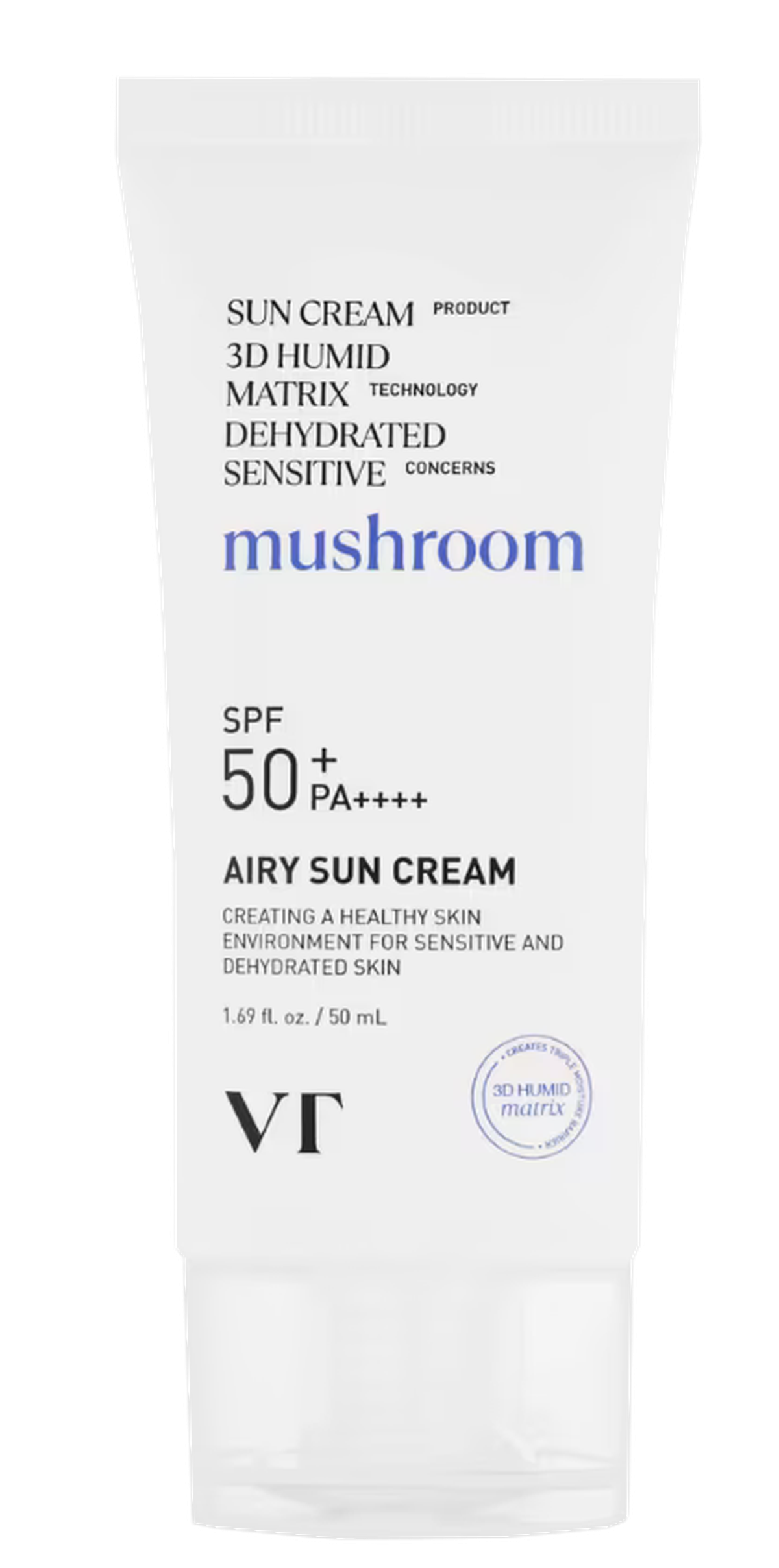 VT COSMETICS Cosmetics Airy SPF50+ sunscreen, 50 ml | Mēness aptieka
