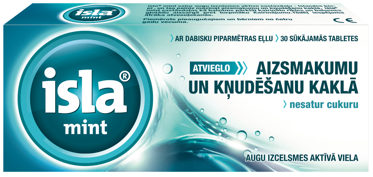 ISLA MINT lozenges, 30 pcs. | Mēness aptieka
