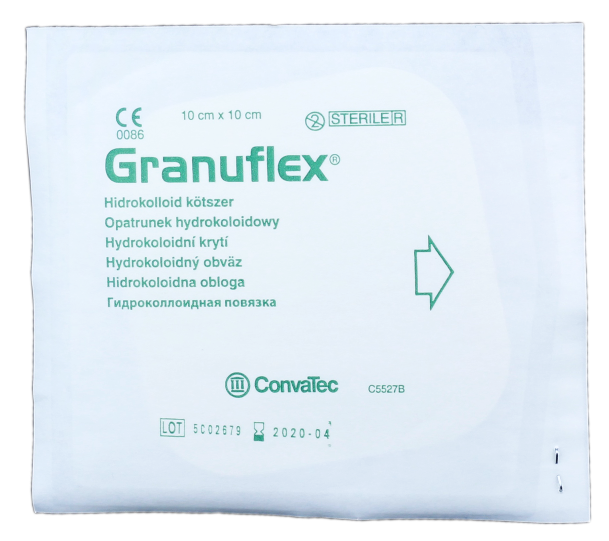 CONVATEC Granuflex 10 x 10 cm hidrokoloīds pārsējs, 1 gab. - Piegāde ...
