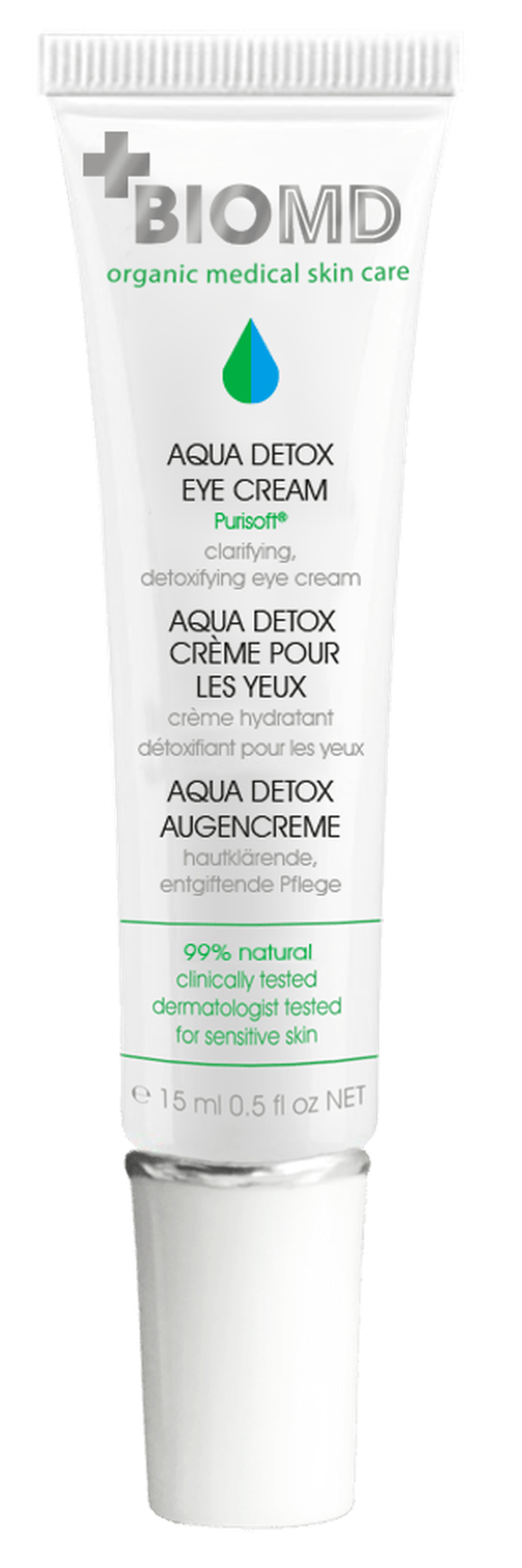 BIOMD Aqua Detox eye cream, 15 ml | Mēness aptieka