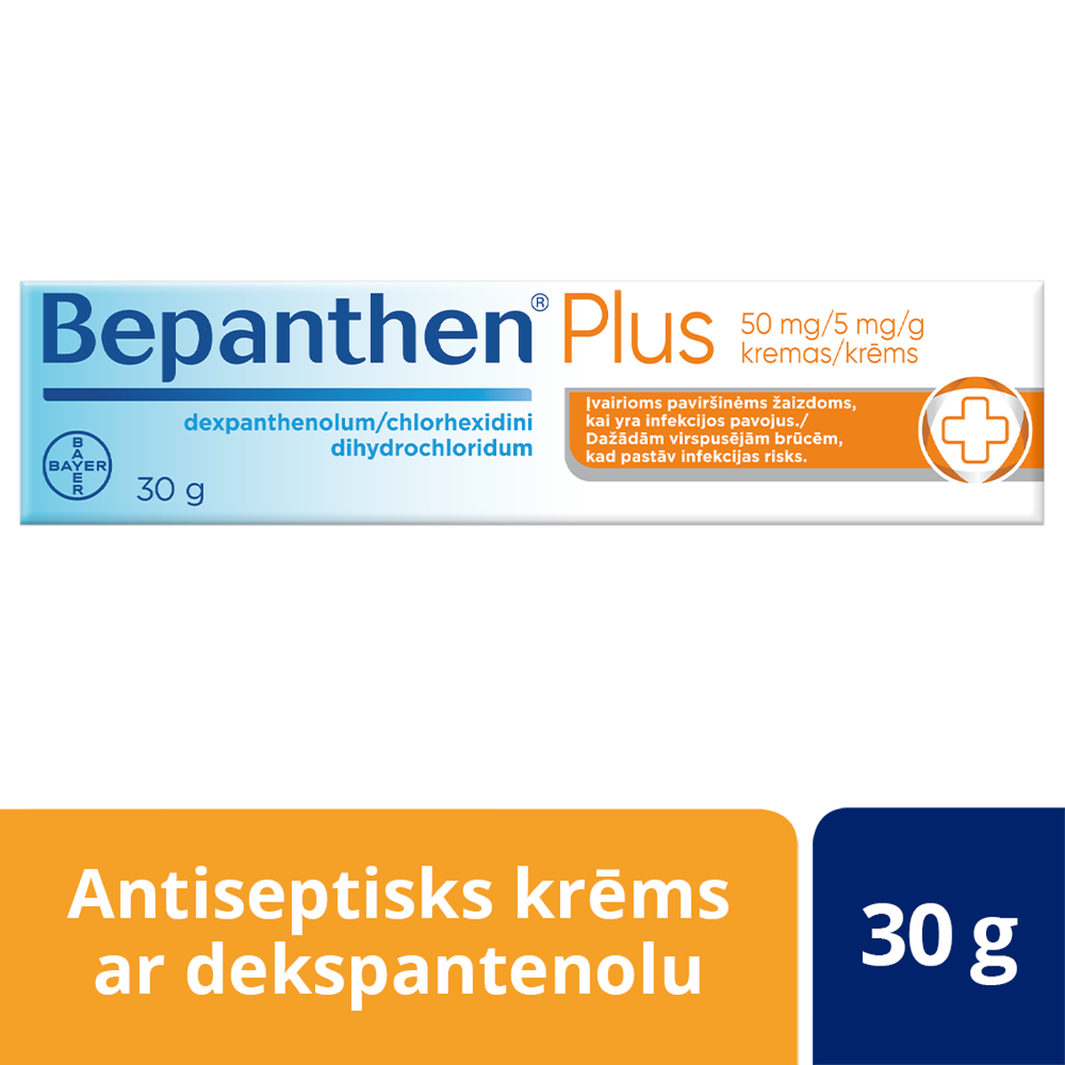 BEPANTHEN Plus 50 mg/5 mg/g cream, 30 g | Mēness aptieka
